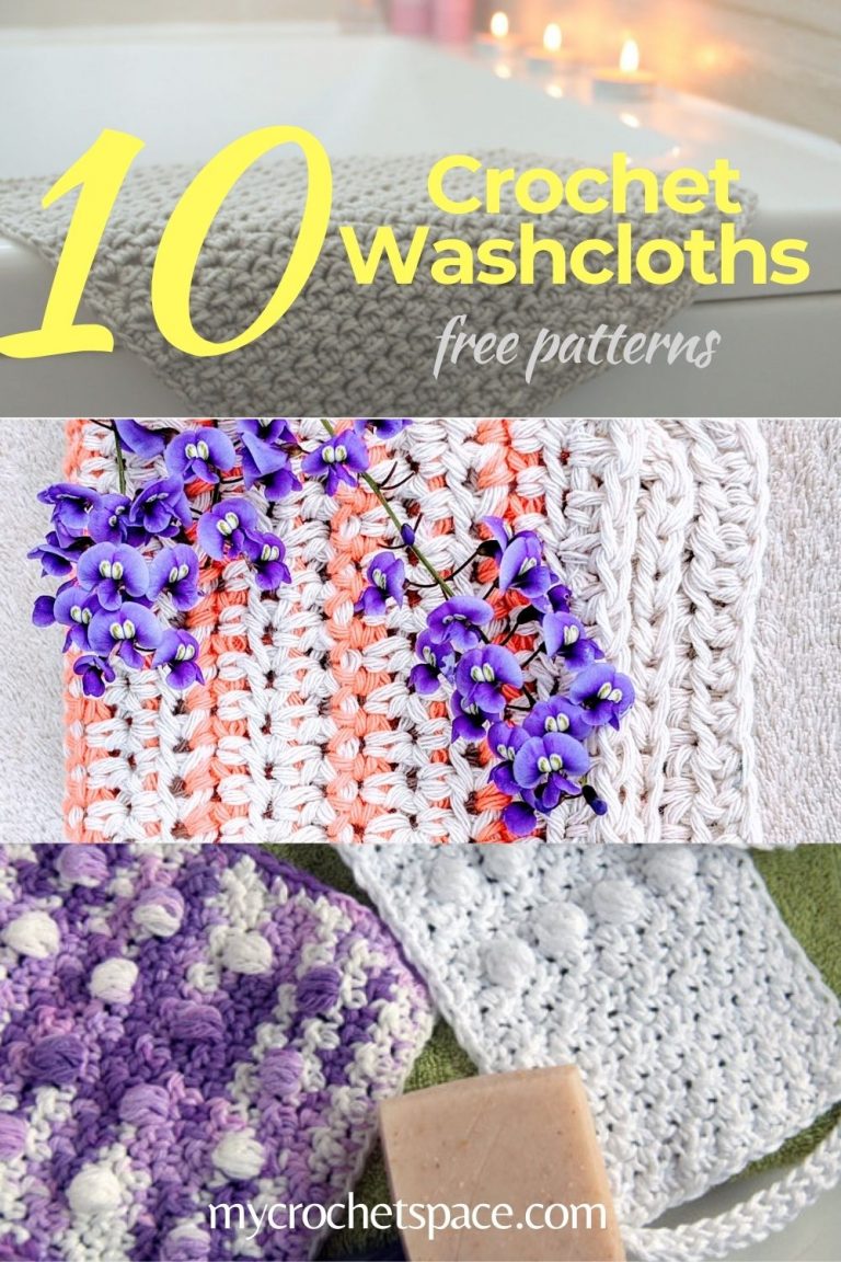 10 Free Crochet Washcloth Patterns - My Crochet Space