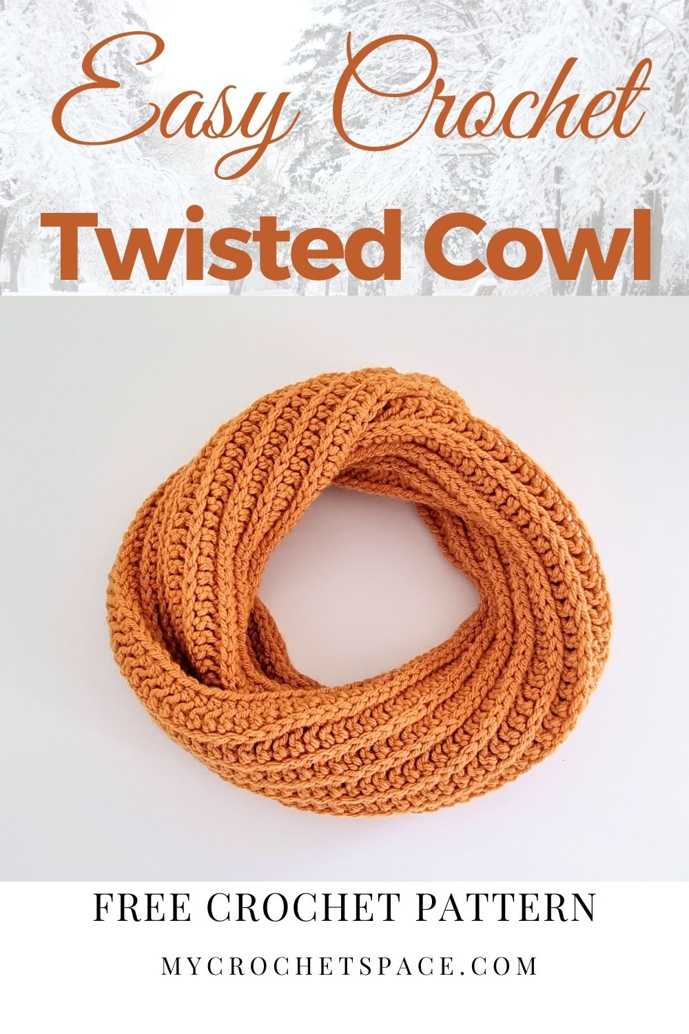 Crochet Easy Cowl Pattern - My Crochet Space