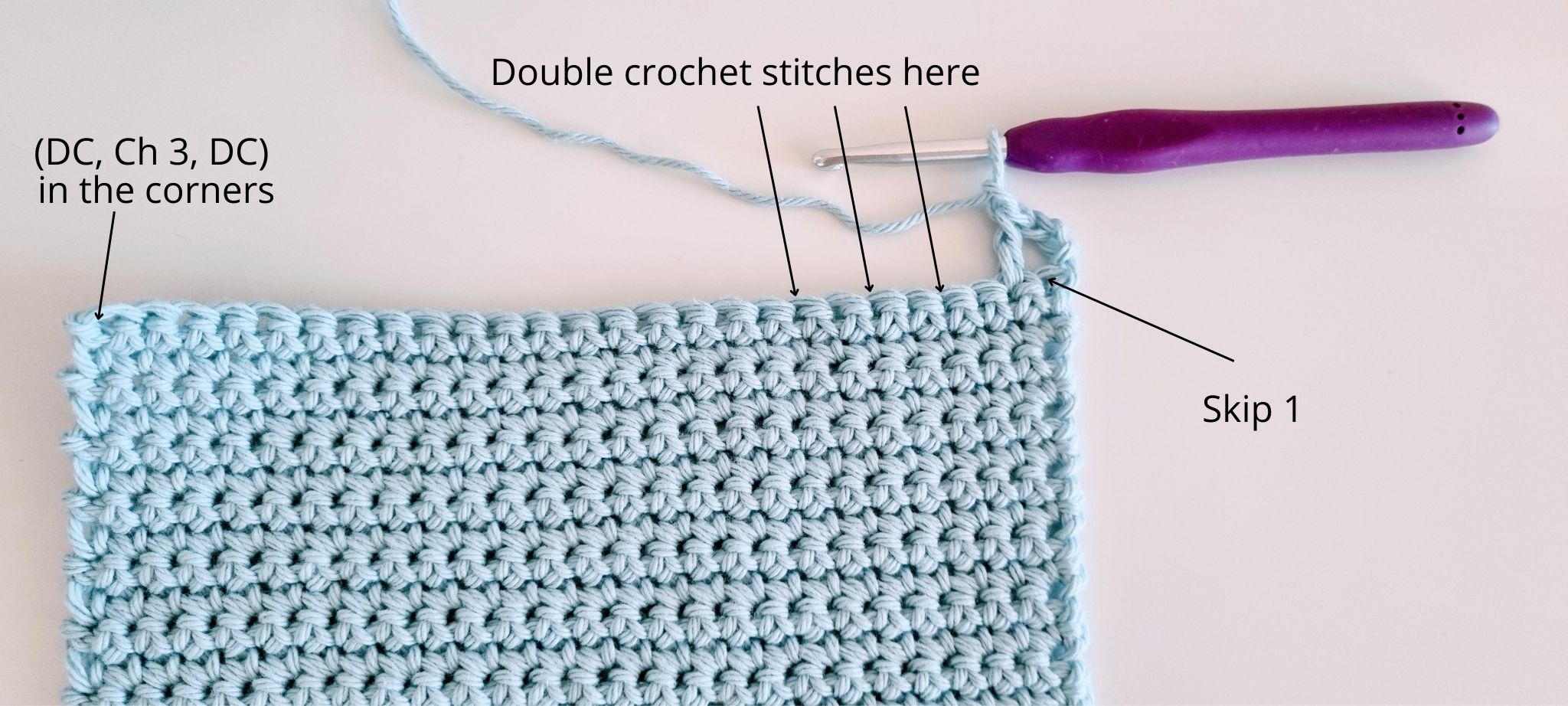 Single Crochet Dishcloth Pattern - My Crochet Space