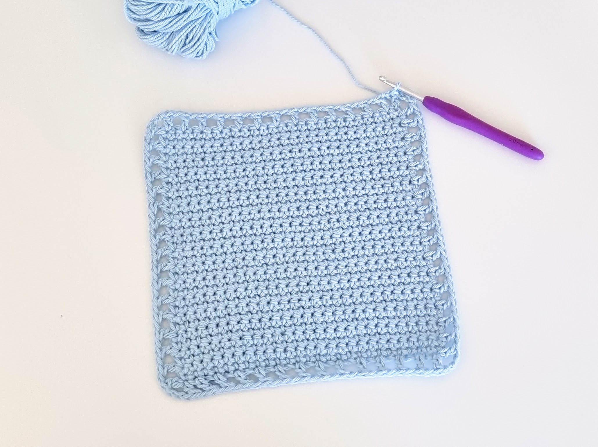 Single Crochet Dishcloth Pattern - My Crochet Space