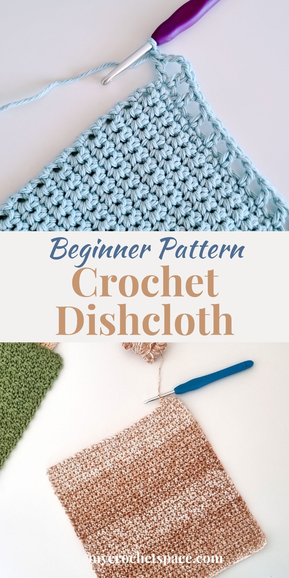 Single Crochet Dishcloth Pattern - My Crochet Space