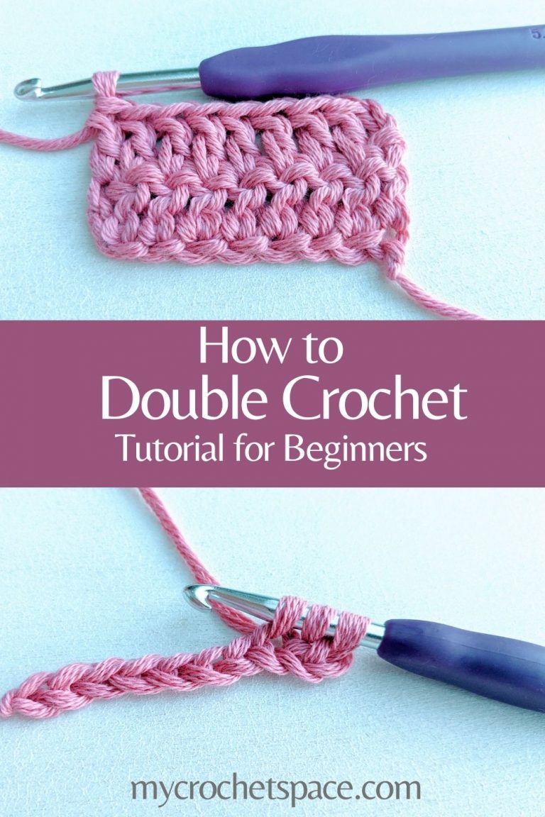How to Double Crochet Stitch for Beginners (US Terms) - My Crochet Space