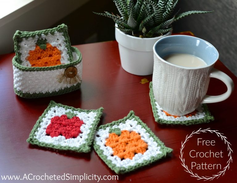 35 Fun & Free Crochet Coaster Patterns - My Crochet Space