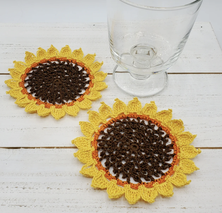 35 Fun & Free Crochet Coaster Patterns - My Crochet Space