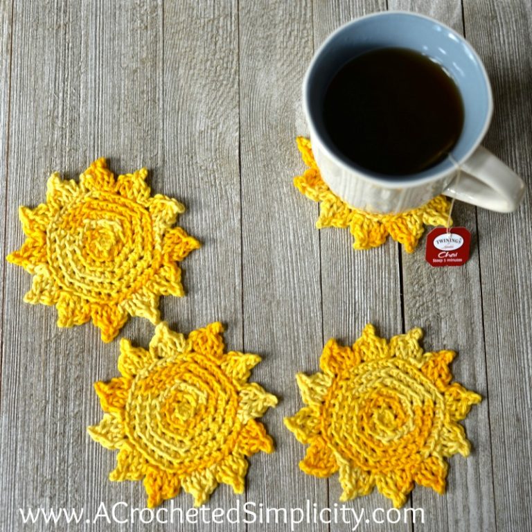 35 Fun & Free Crochet Coaster Patterns - My Crochet Space