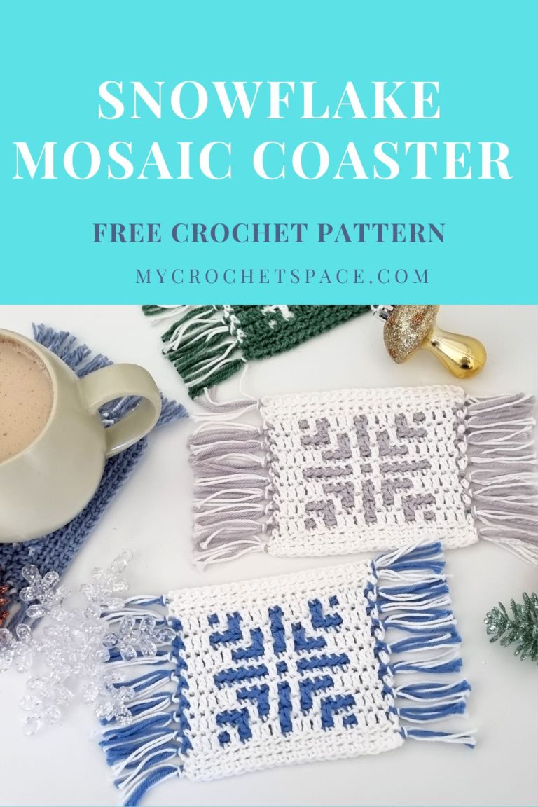 Crochet Snowflake Coaster Pattern - My Crochet Space