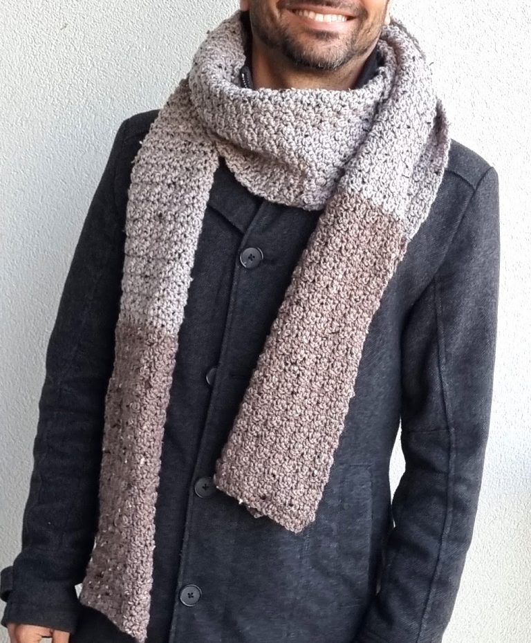 25 Crochet Men's Scarf Patterns - My Crochet Space