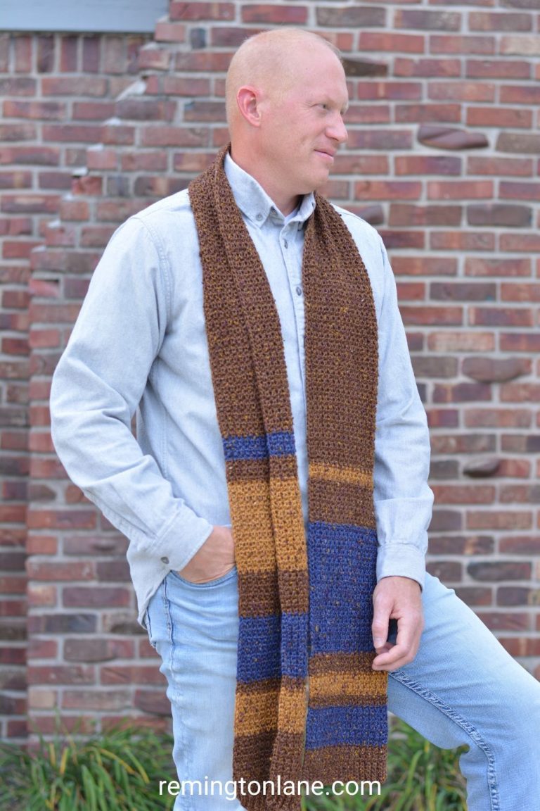 25 Crochet Men's Scarf Patterns - My Crochet Space
