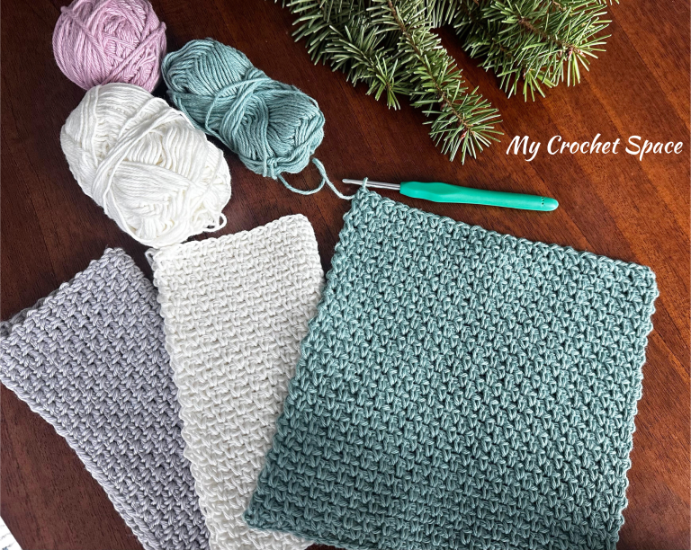 Beginner Crochet Washcloth Pattern - My Crochet Space