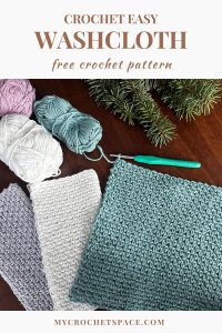 Beginner Crochet Washcloth Pattern - My Crochet Space