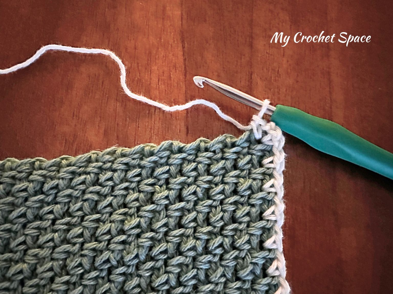 Beginner Crochet Washcloth Pattern - My Crochet Space