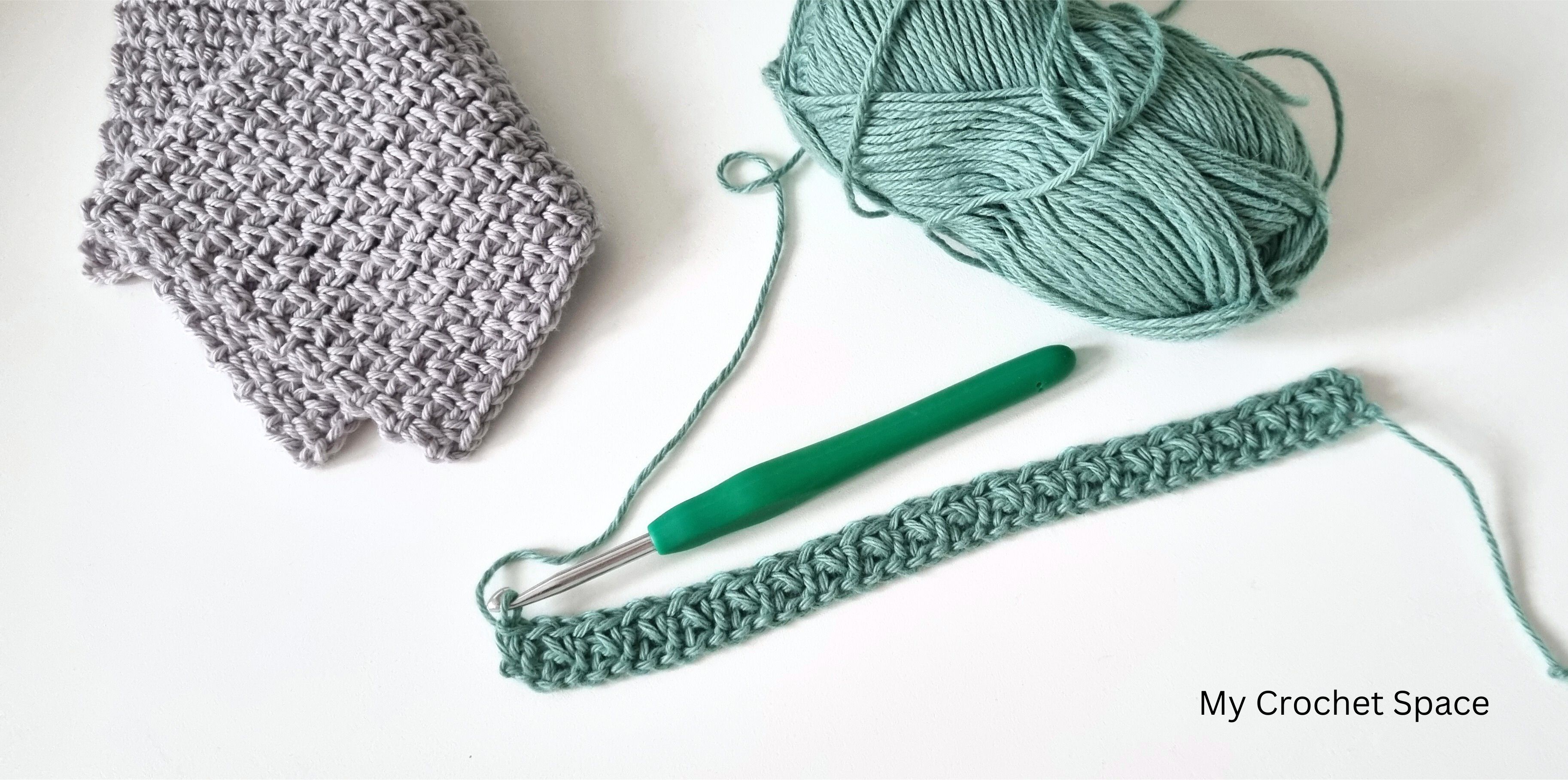 Beginner Crochet Washcloth Pattern - My Crochet Space