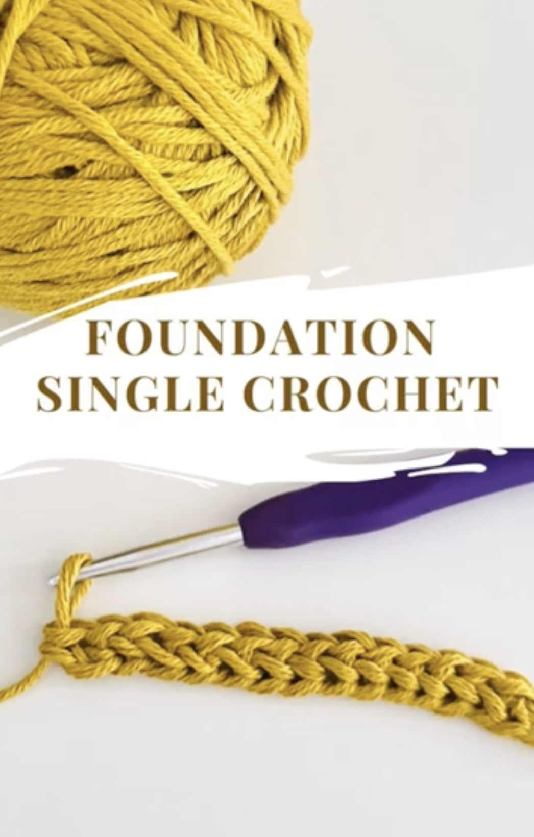 What is Foundation Single Crochet Stitch (FSC) - My Crochet Space