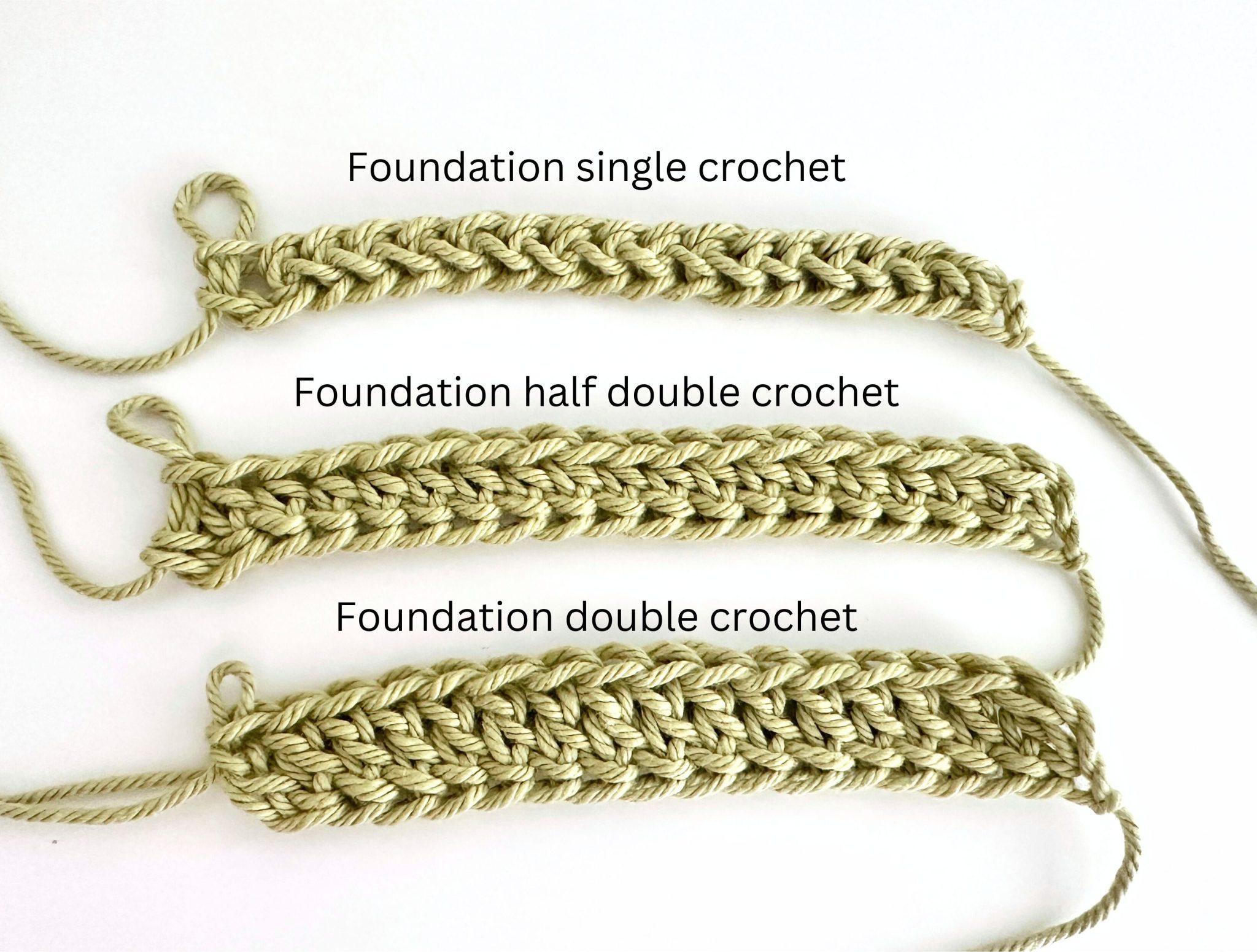 What is Foundation Single Crochet Stitch (FSC) - My Crochet Space