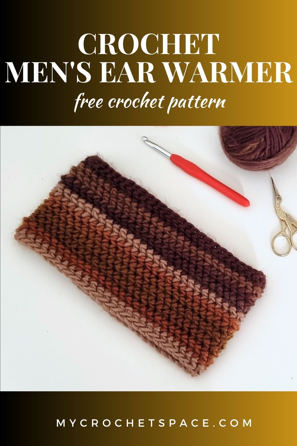 Crochet Men's Headband - My Crochet Space