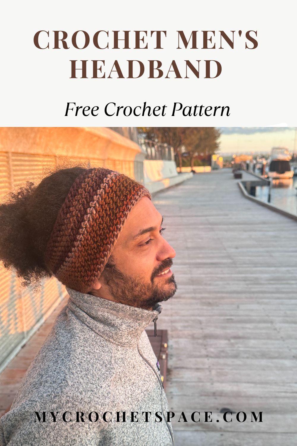 Crochet Men's Headband - My Crochet Space