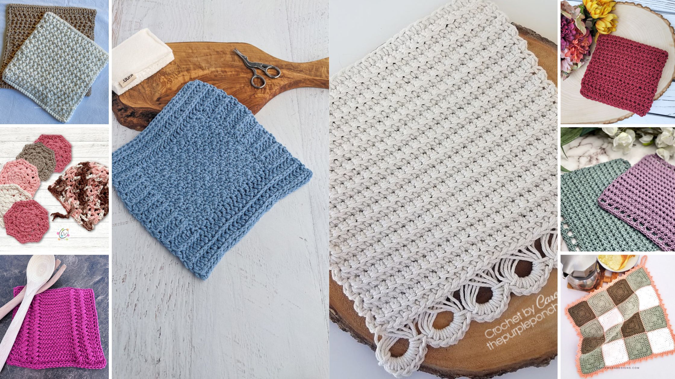 10 Free Crochet Washcloth Patterns - My Crochet Space