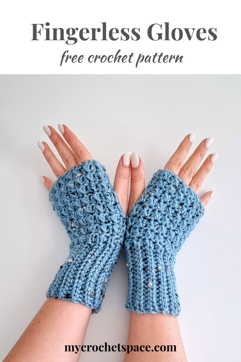 Misty Crochet Fingerless Gloves - My Crochet Space