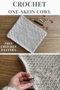 Alpine Charm - One Skein Crochet Cowl - My Crochet Space