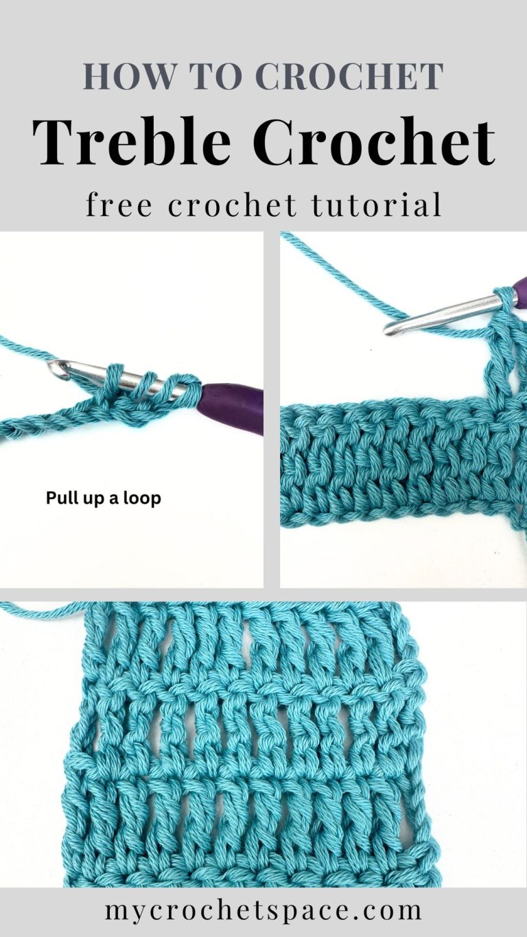 How to Treble Crochet aka Triple Crochet - My Crochet Space