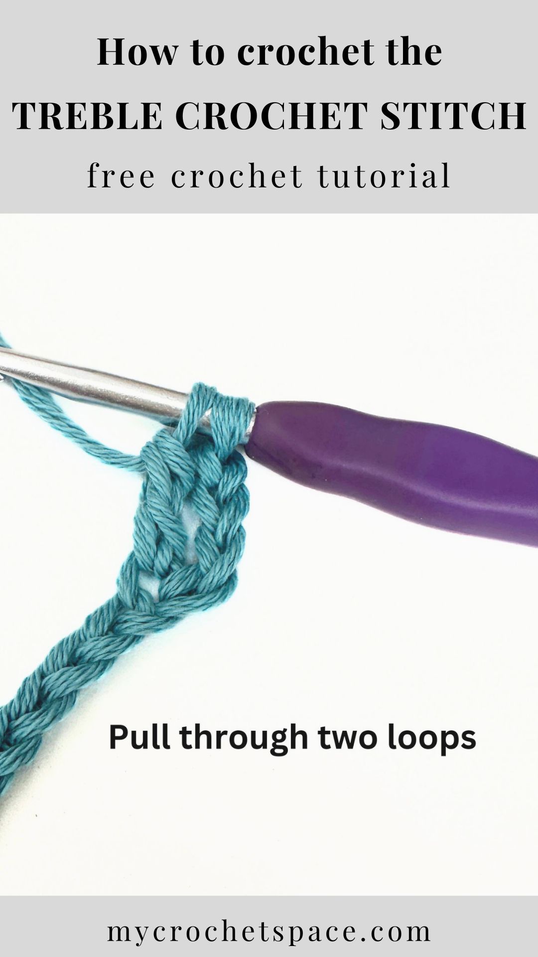 How to Treble Crochet aka Triple Crochet - My Crochet Space