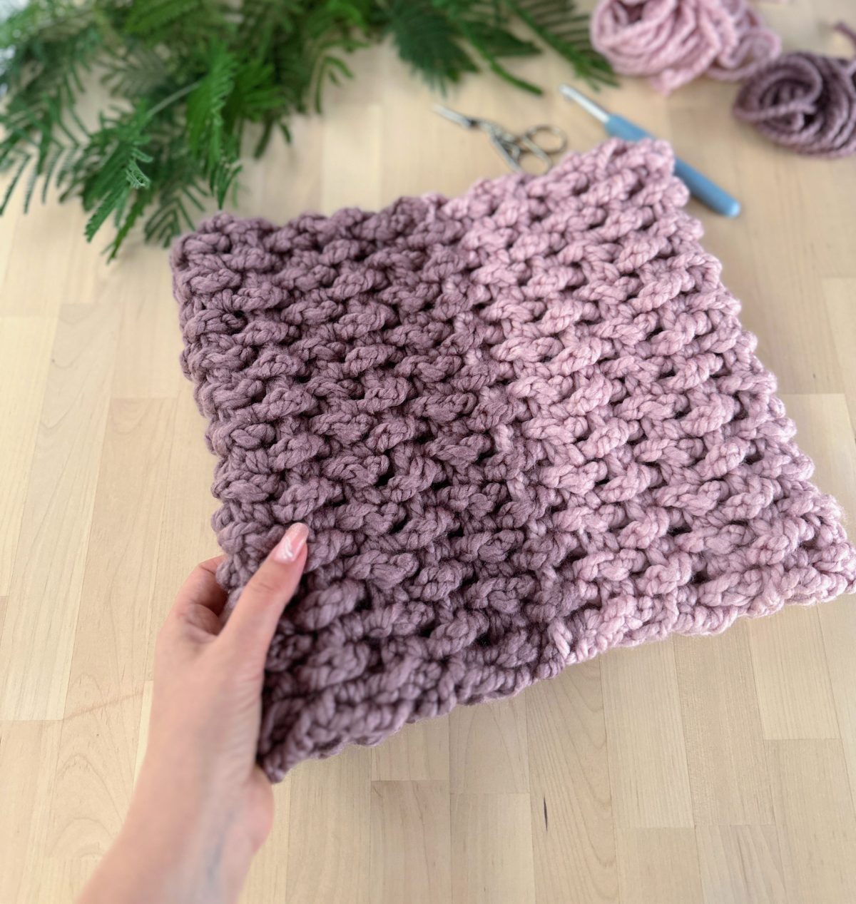 Chunky Crochet Cowl Free Pattern - My Crochet Space