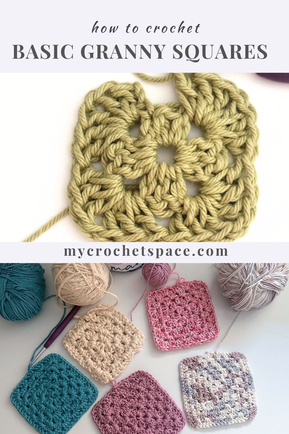 Simple Granny Square Pattern - My Crochet Space