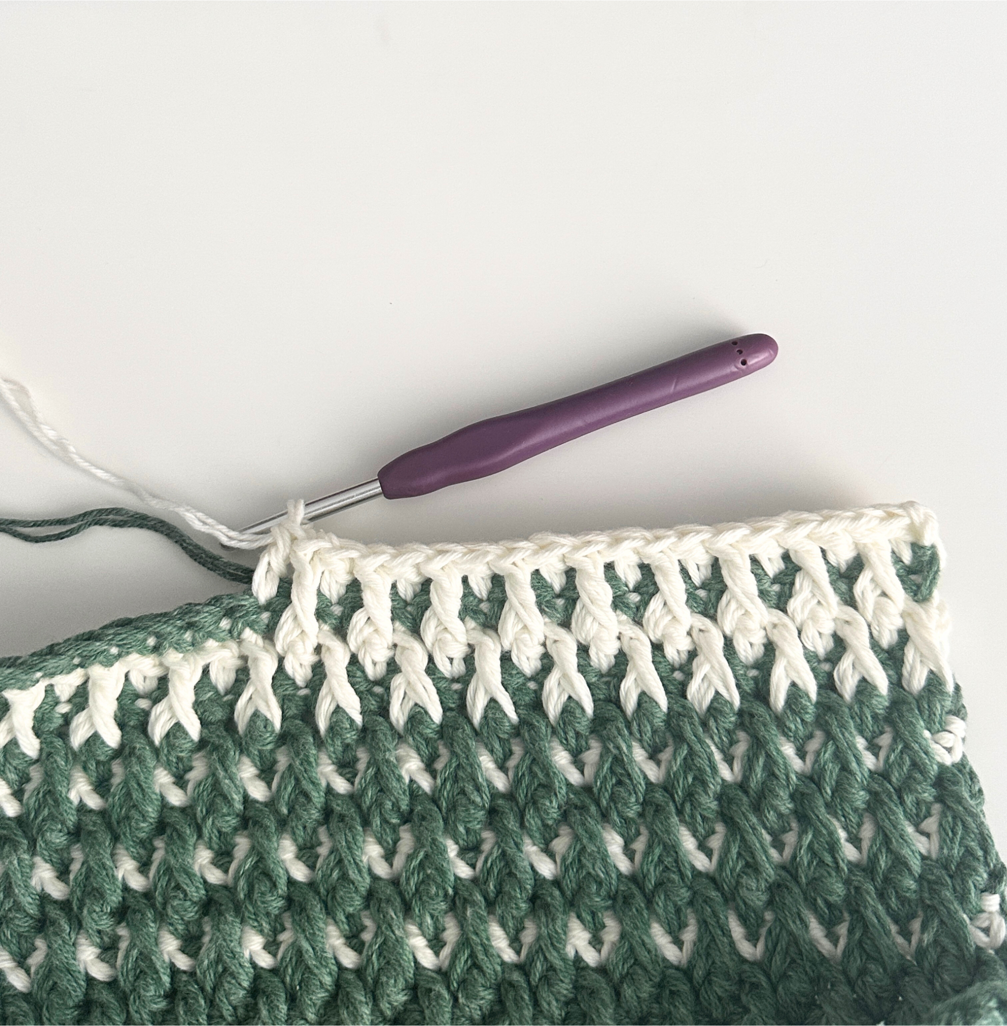 Winter Spruce Crochet Trivet - My Crochet Space