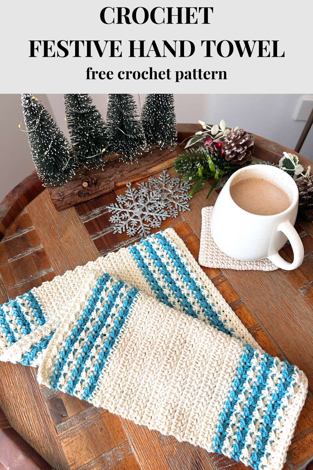 Frosty Days - Crochet Hand Towel Pattern - My Crochet Space