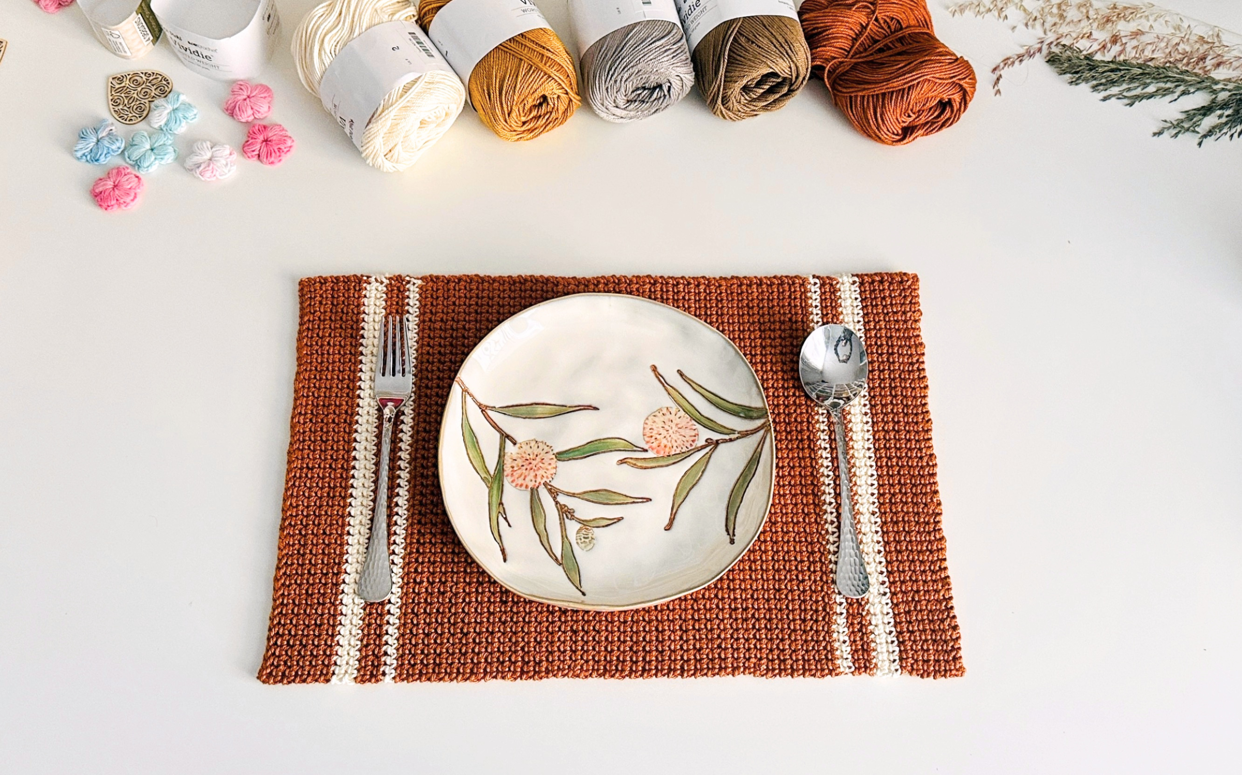 Free Crochet Placemat Pattern That Doesn't Curl - My Crochet Space